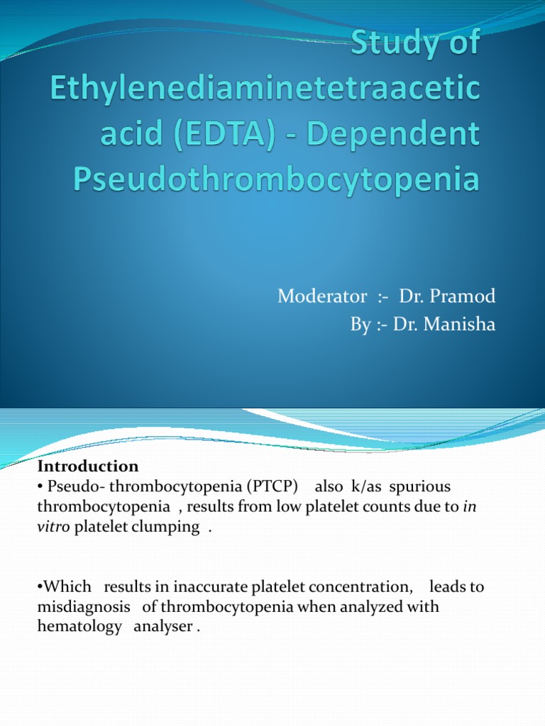 Study of Ethylenediaminetetraacetic Acid (EDTA) | PDF