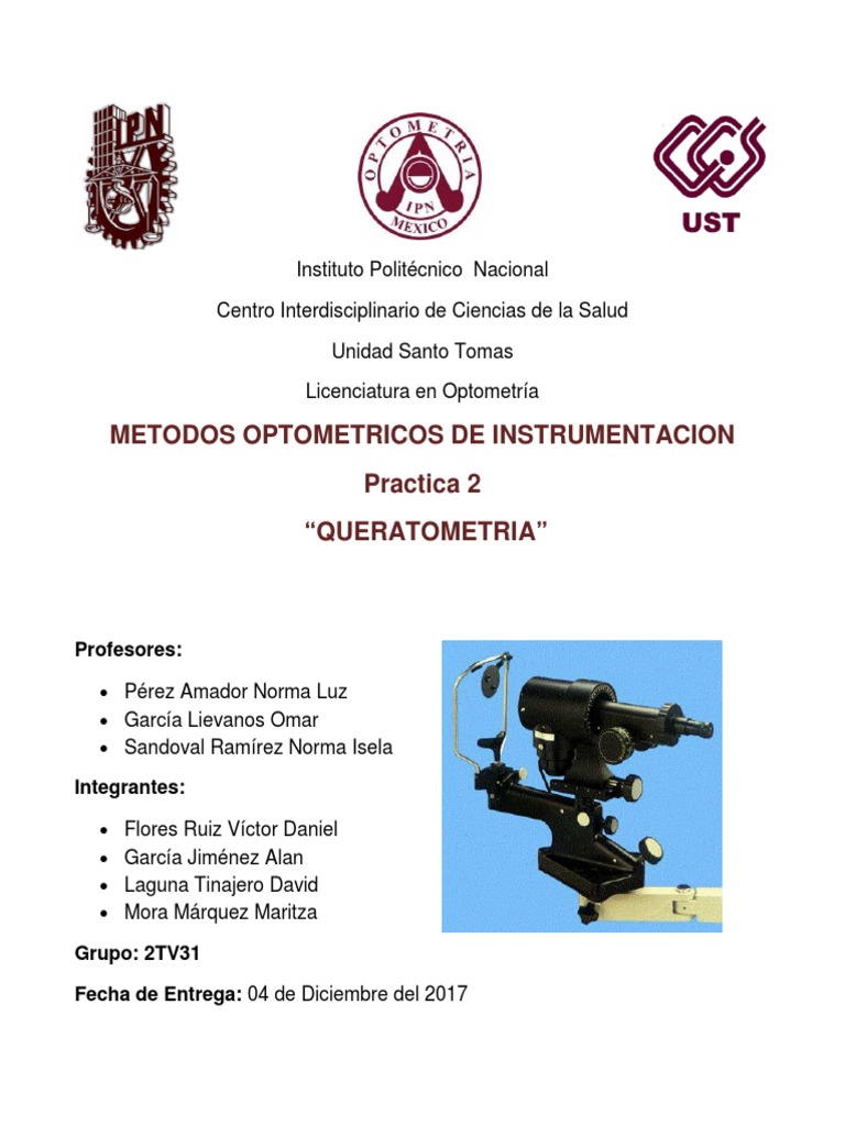 Practica Queratometria | PDF