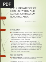 Research Based Knowledge and Principle of Teaching and Learning | PDF ...