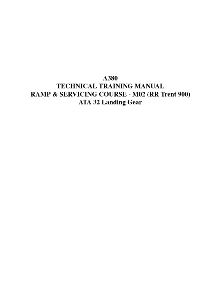 Ata 32 Landing Gear | PDF | Technology & Engineering