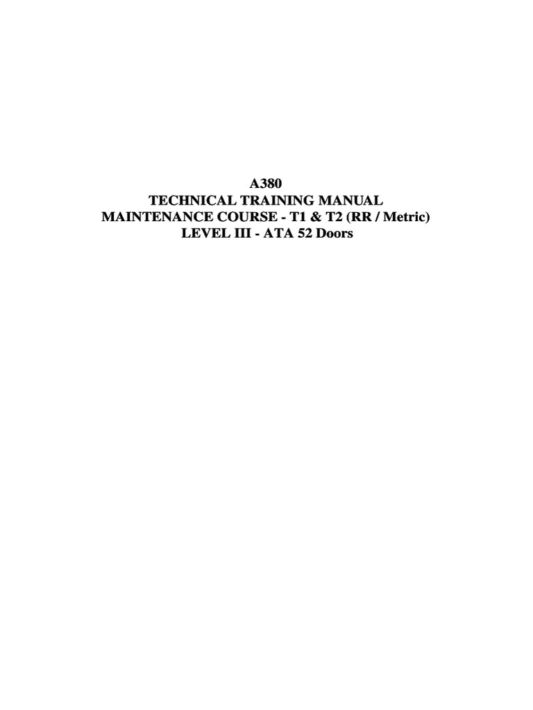 Level III Ata 52 Doors | PDF