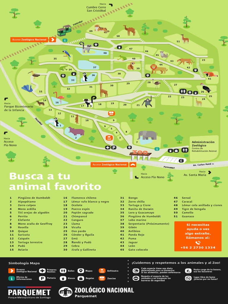 Mapa Zoo Nacional | PDF