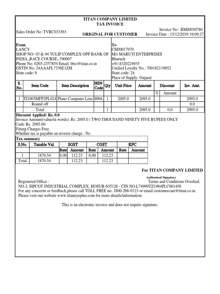 Invoice1110681696964138414 PDF | PDF