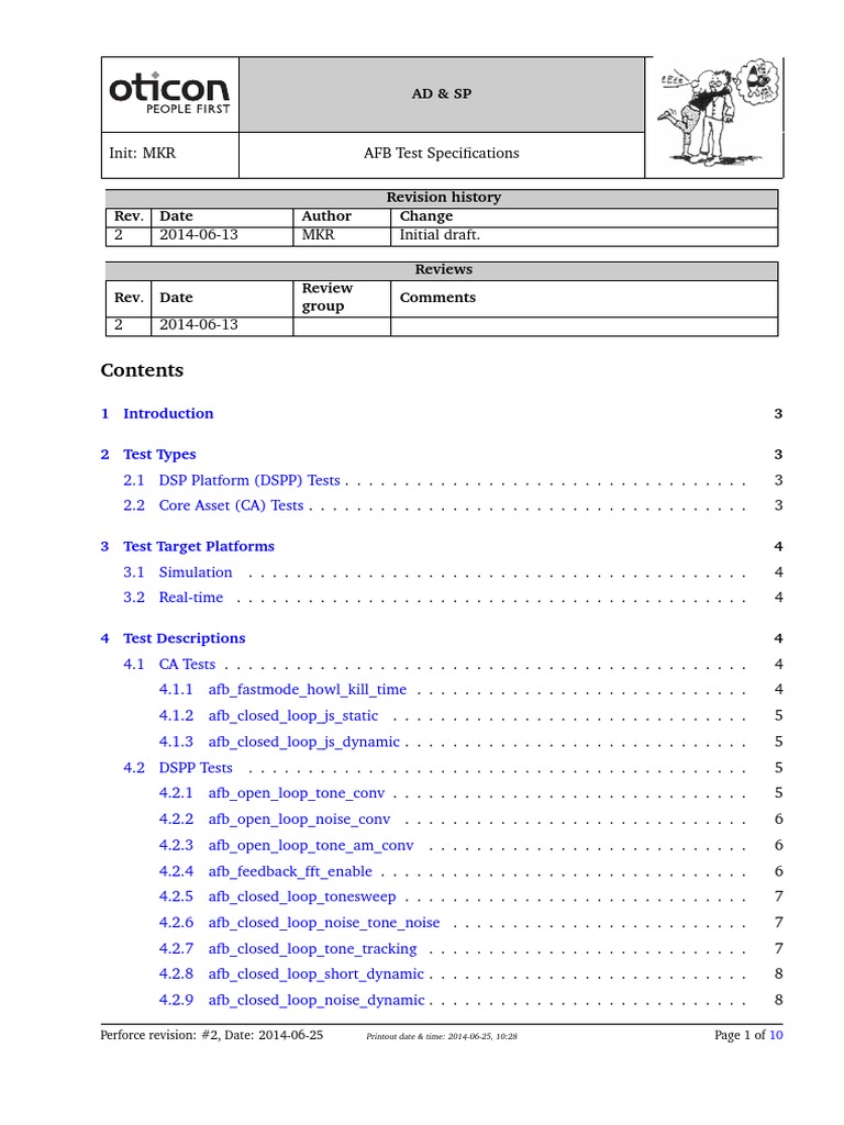Afb Test Specification | PDF