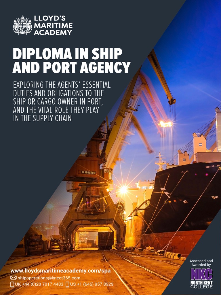 Diploma in Ship and Port Agency Course | PDF | Business