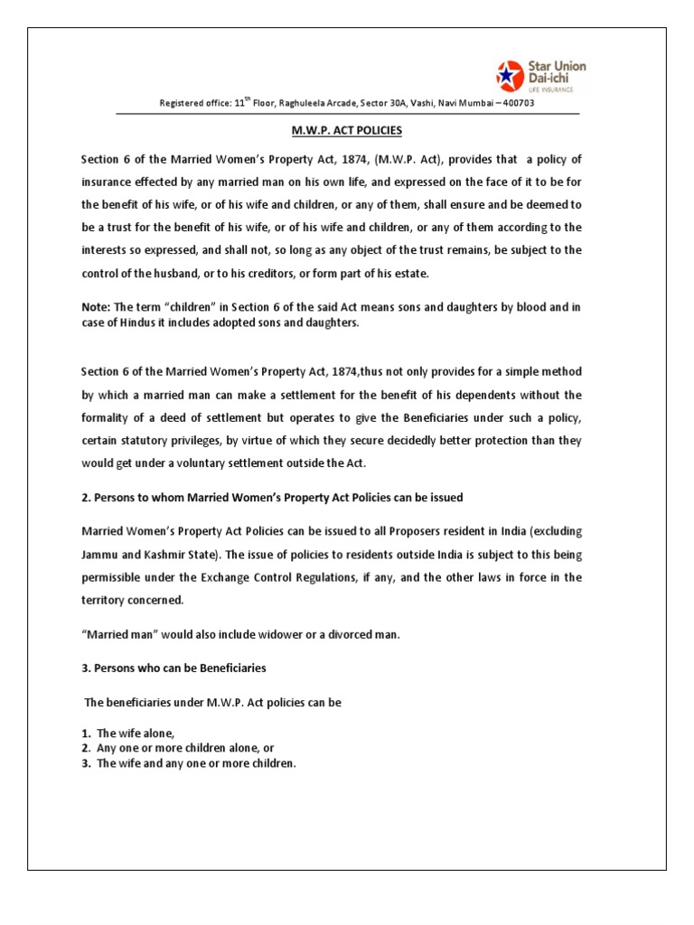 MWP Act Policies: Beneficiaries & Trustees | PDF | Trust Law | Trustee