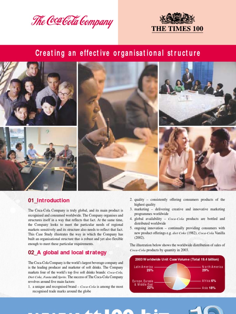 Coke Organizational Structures | PDF | The Coca Cola Company | Coca Cola