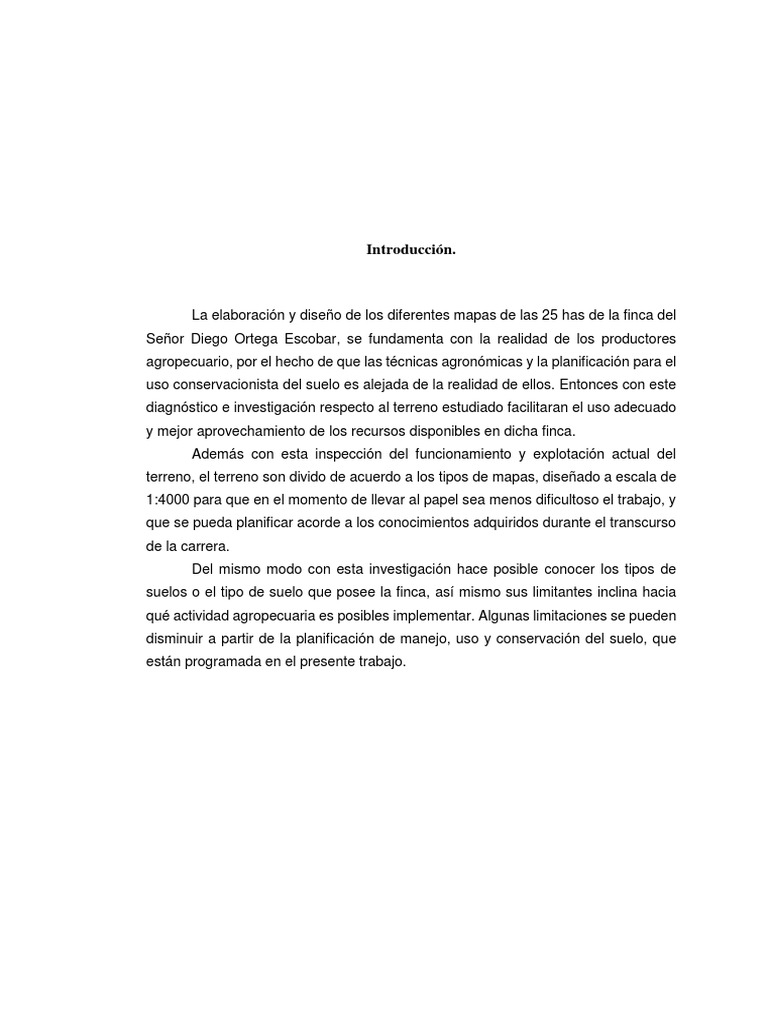 Elaboracion y Diseño de Los Mapas de La Finca - Natalia | PDF