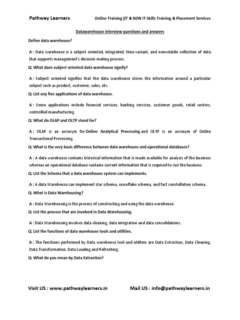 Tableau Interview Q& A | PDF | Computers