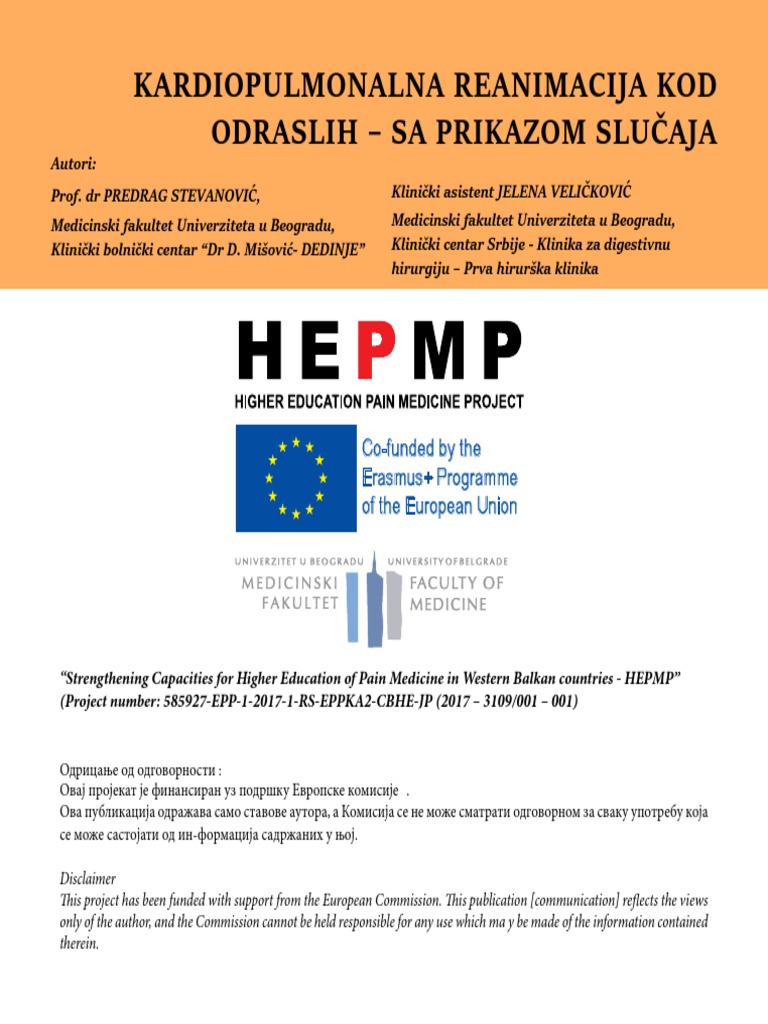 Kardiopulmonalna Reanimacija PDF | PDF