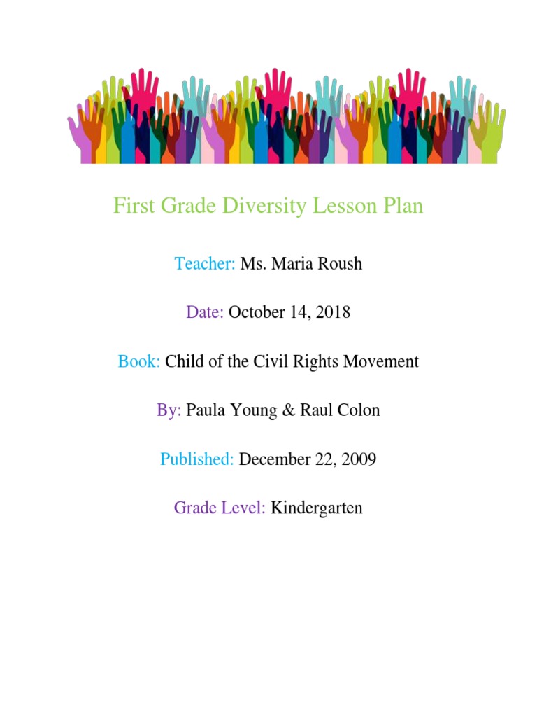 First Grade Diversity Lesson Plan | PDF | Lesson Plan | Reading ...