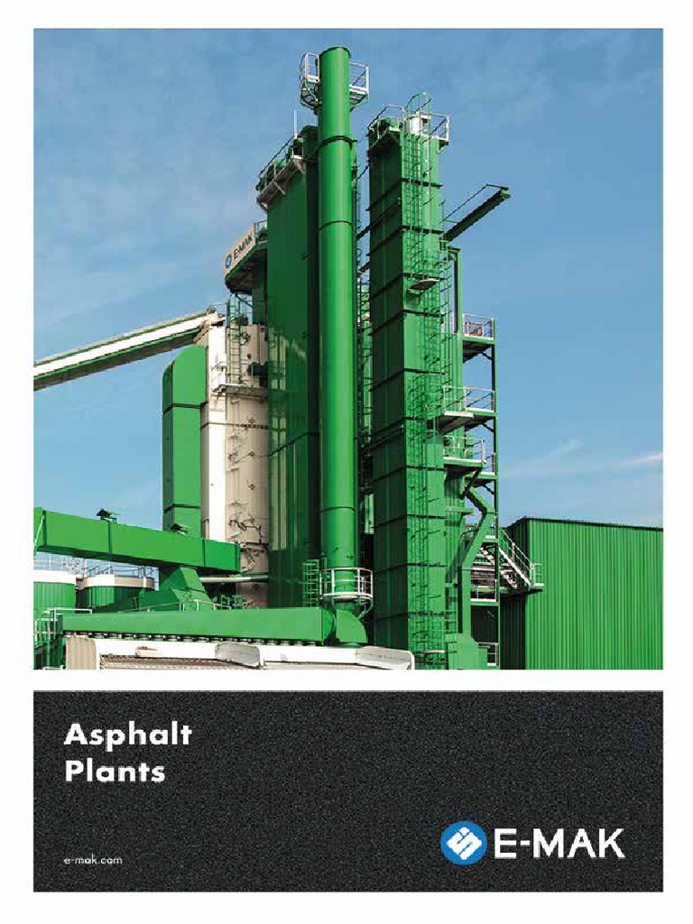 E-MAK - Asphalt Plants Catalog | PDF | Asphalt | Transport