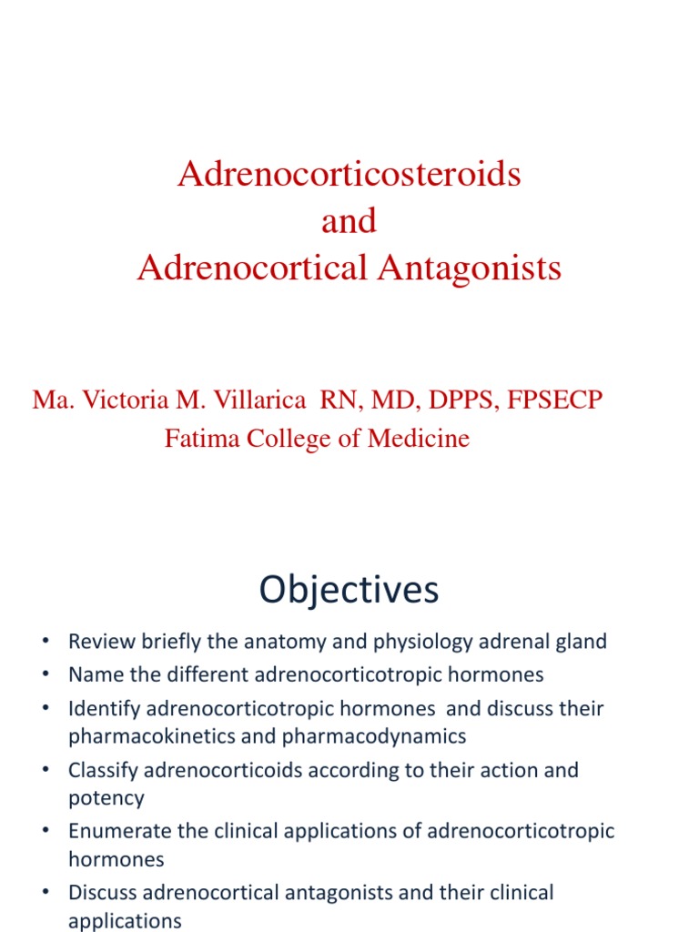 Overview of Adrenocorticosteroids | PDF | Adrenal Gland | Glucocorticoid