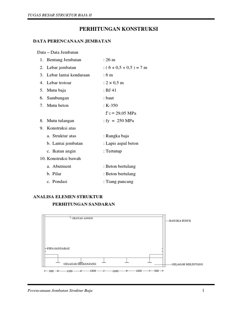 Contoh Tugas Besar Baja II | PDF