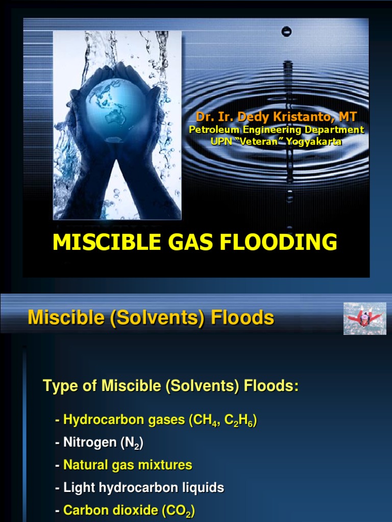 Miscible Gas Flooding Techniques | PDF | Enhanced Oil Recovery ...