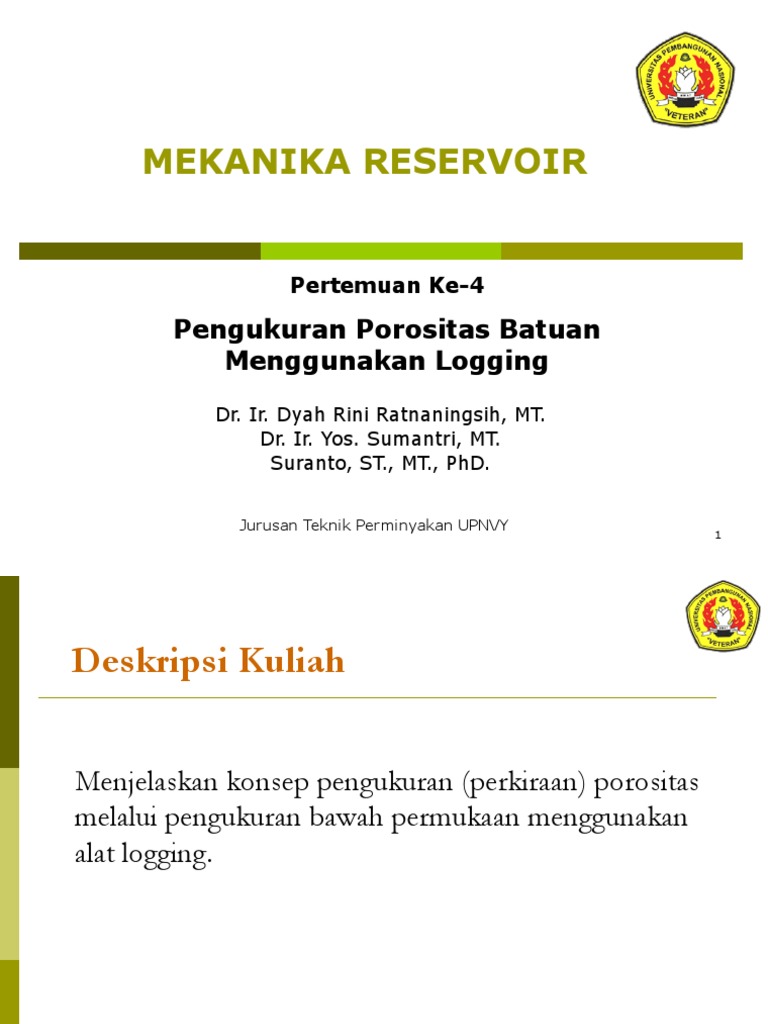 Modul-4 (Pengukuran Porositas Dengan Logging) | PDF