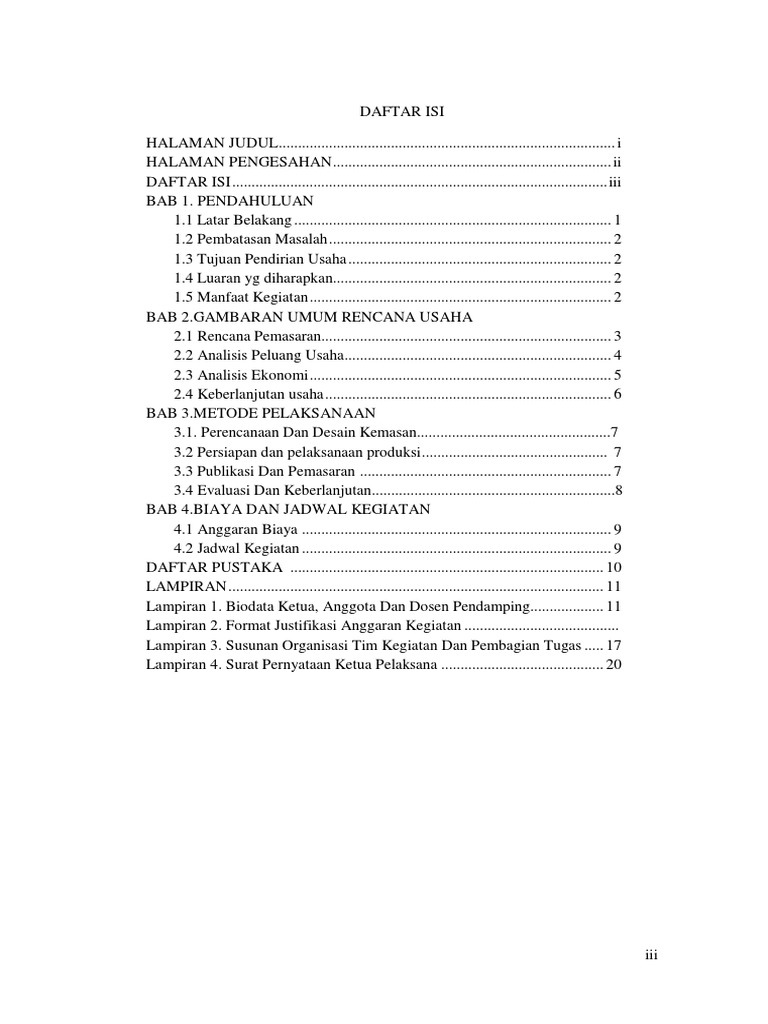 Contoh Proposal Program Kreatifitas Mahasiswa STIE Muhammadiyah Mamuju ...