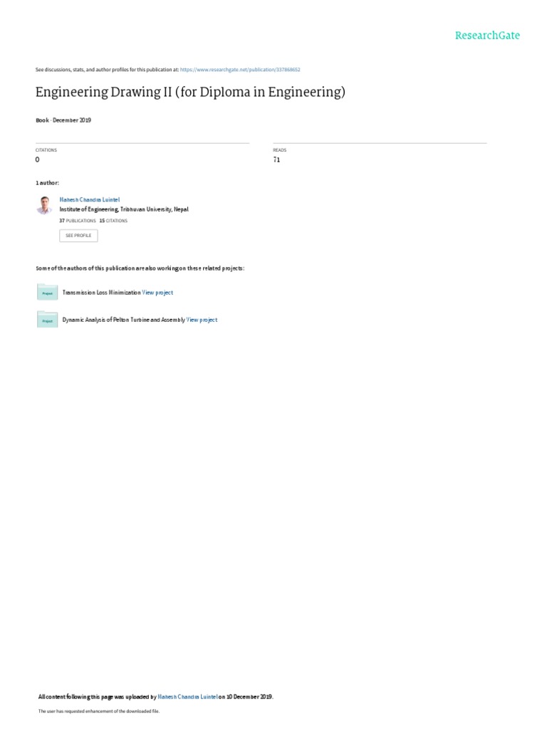 Engineering Drawing IIfor Diplomain Engineering | PDF | Angle | Classical Geometry