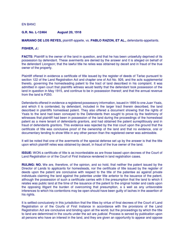 Reyes v. Razon | PDF | Glossary Of Patent Law Terms | Patent