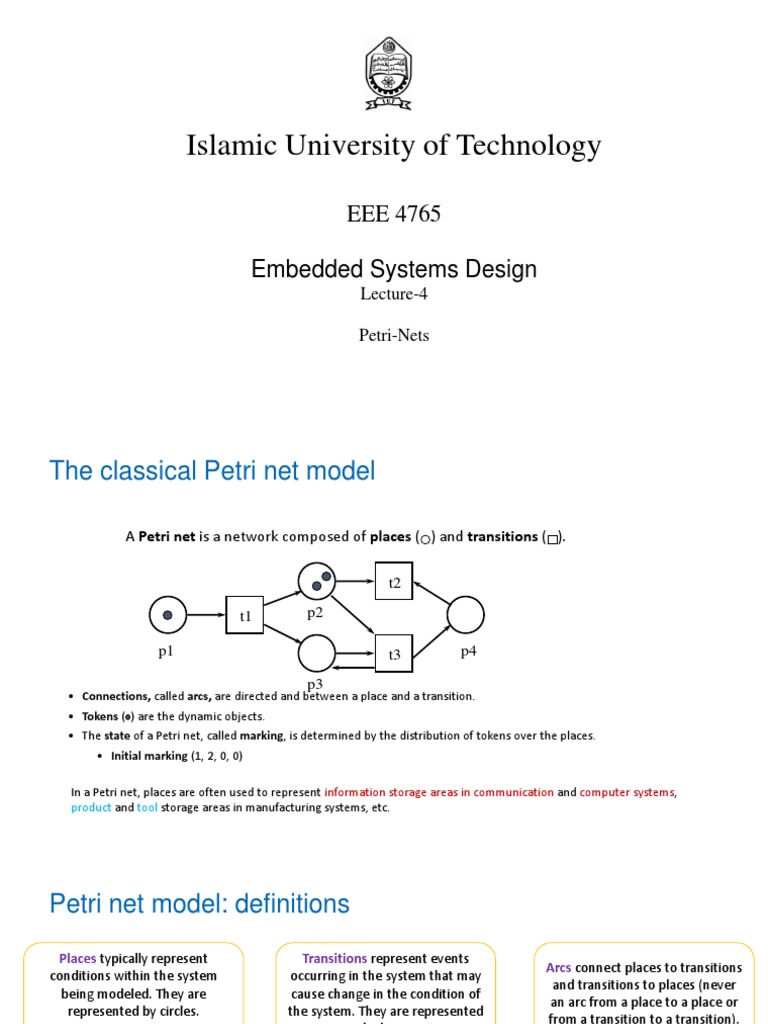 Lecture-4 (Petri Nets) | PDF | Areas Of Computer Science | Theoretical ...