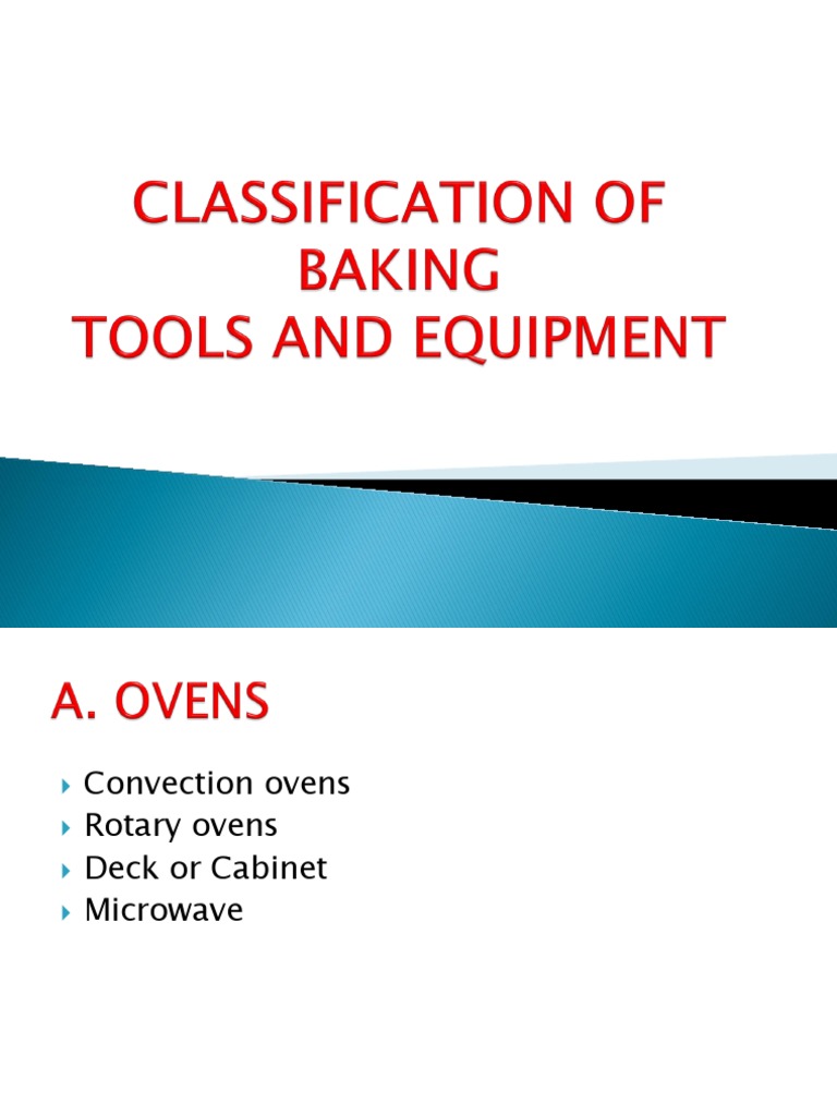 CLASSIFICATION OF BAKING Tools POWERPOINT 2016 | PDF
