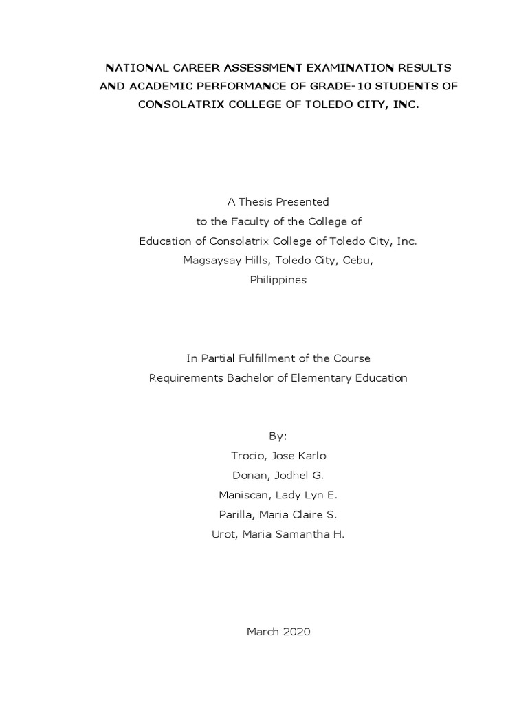 Thesis Final | PDF | Test (Assessment) | Homework