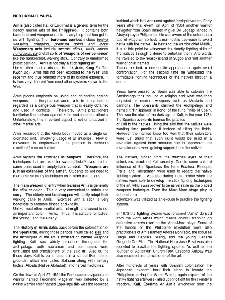 Arnis Pdf