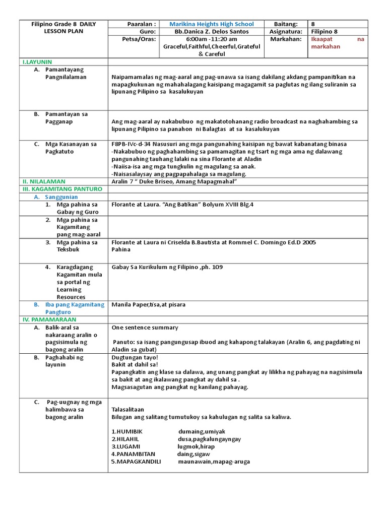 ARALIN 7 Duke Briseo | PDF