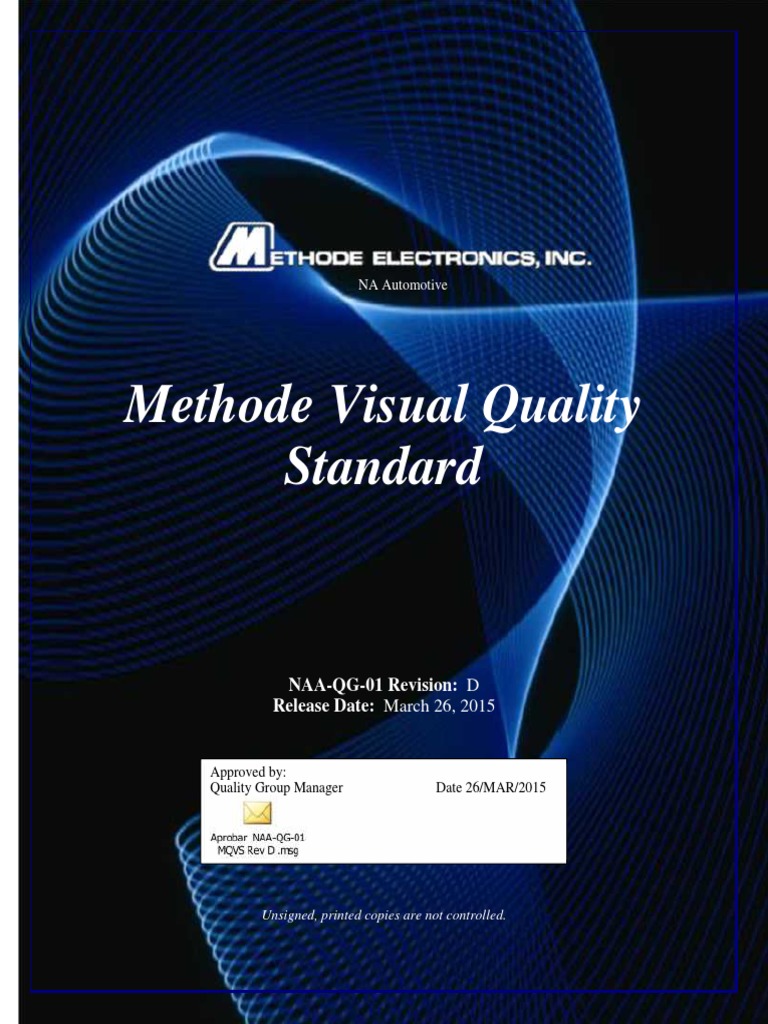 Methode Automotive Visual Quality Standards | PDF