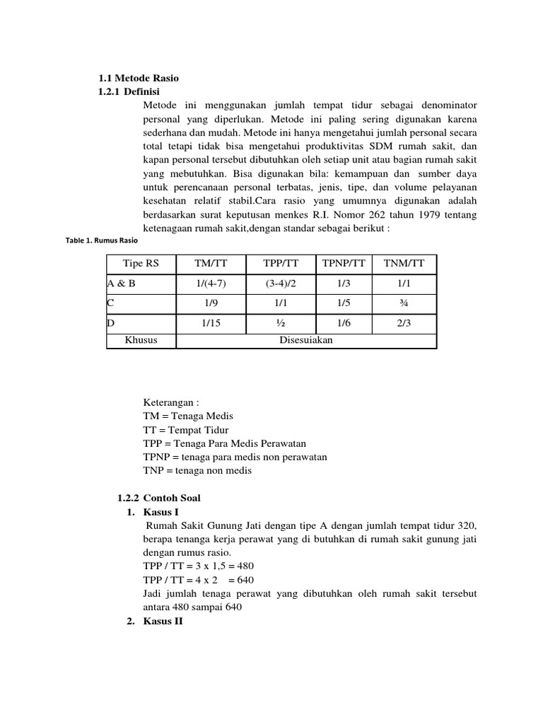 Metode Rasio | PDF