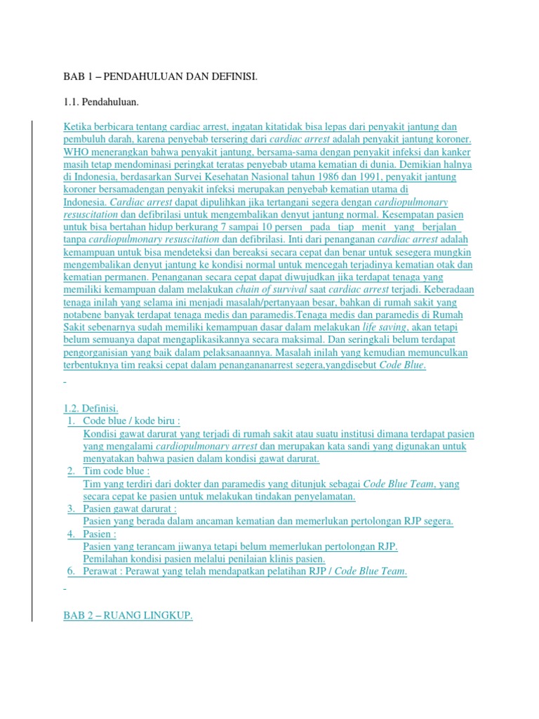 Materi Code Blue | PDF