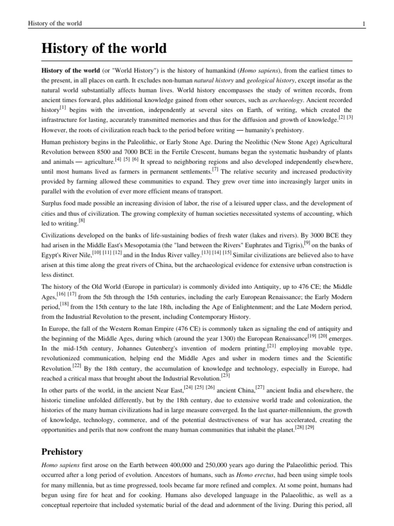 History of The World | PDF | Modern History | Early Modern Period