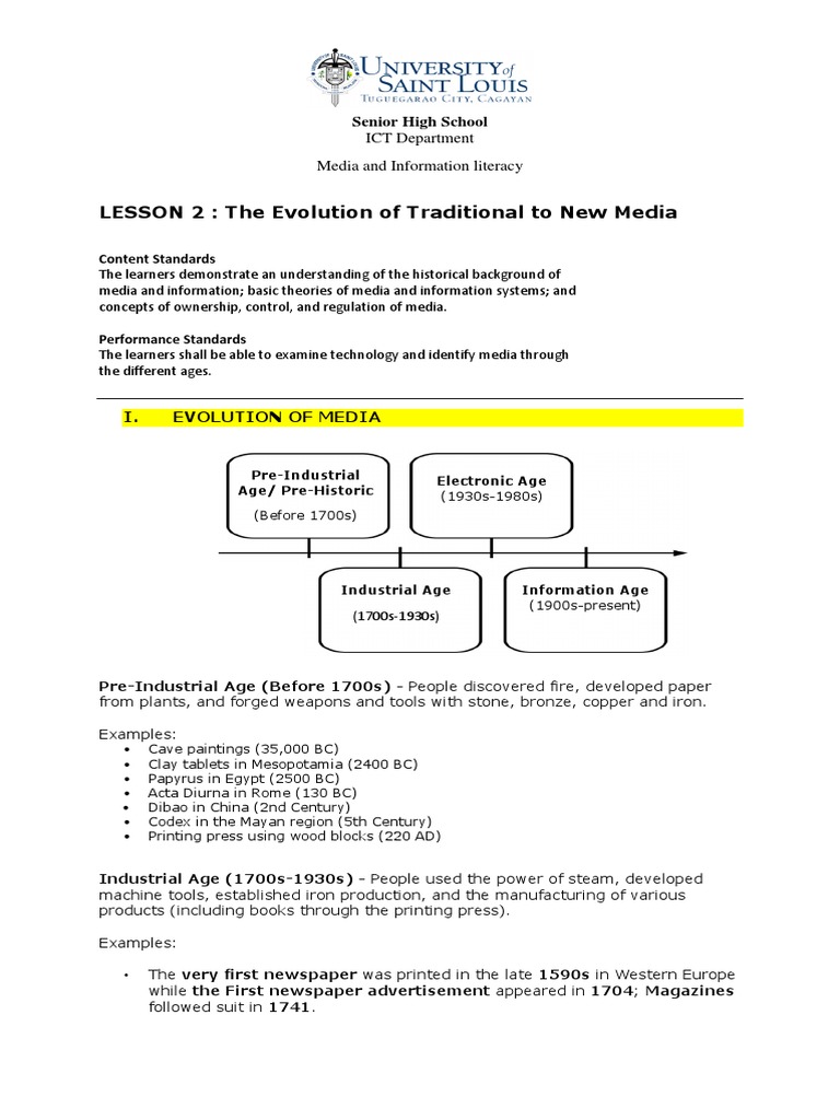 Evolution of Media: A Historical Overview | PDF