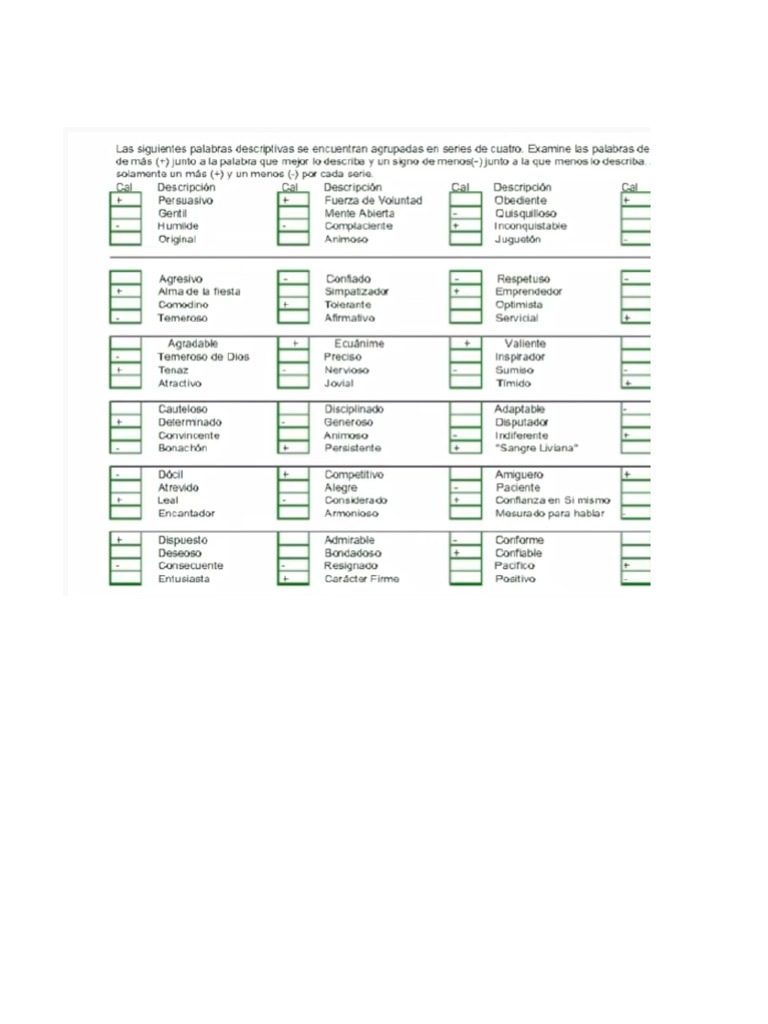 Test Psicometrico | PDF