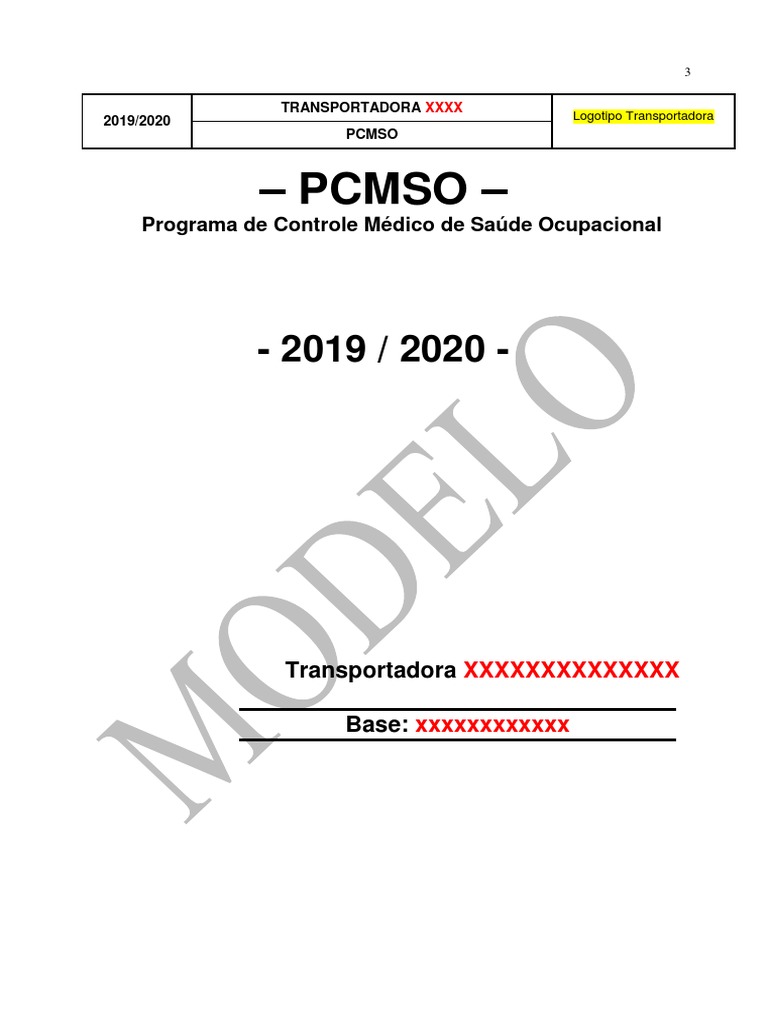 PCMSO Modelo REV2 | PDF