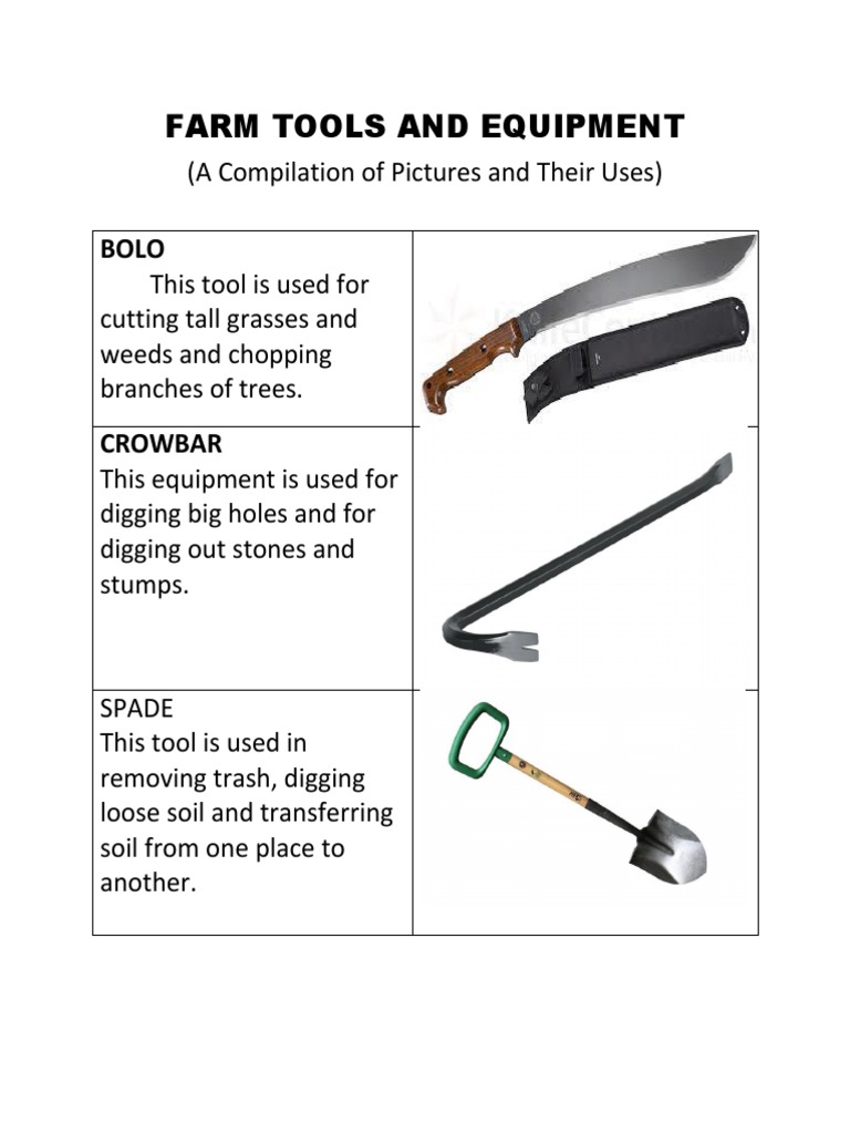 Farm Tools Pictures | PDF
