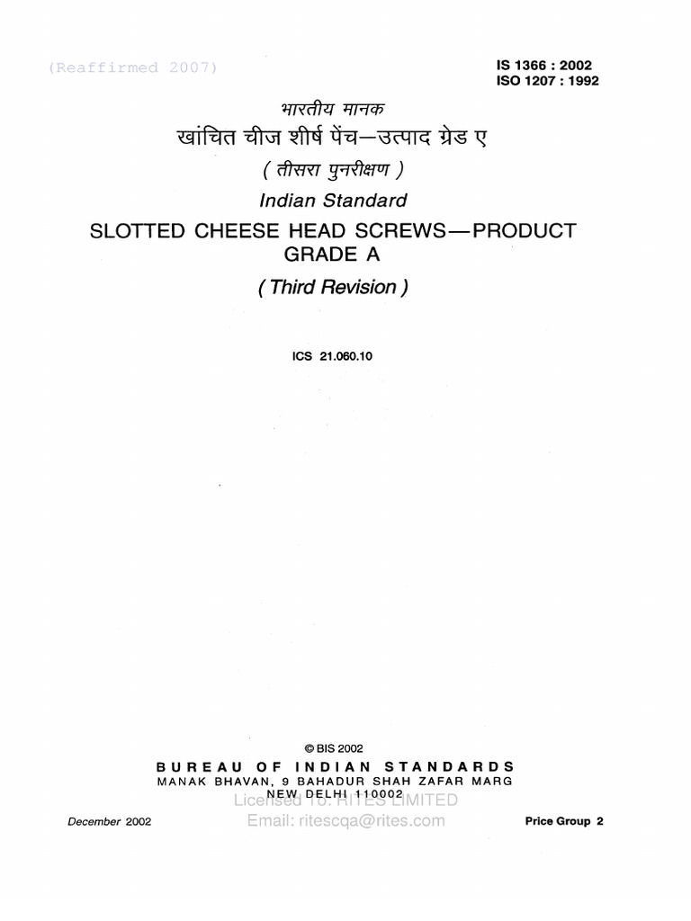Is 1366 | PDF