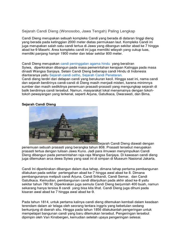 Candi Dieng | PDF