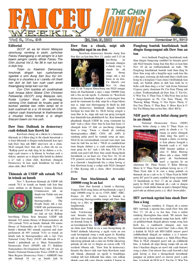 Faiceu Vol 2, No 96 | PDF | Politics Of Myanmar | Myanmar