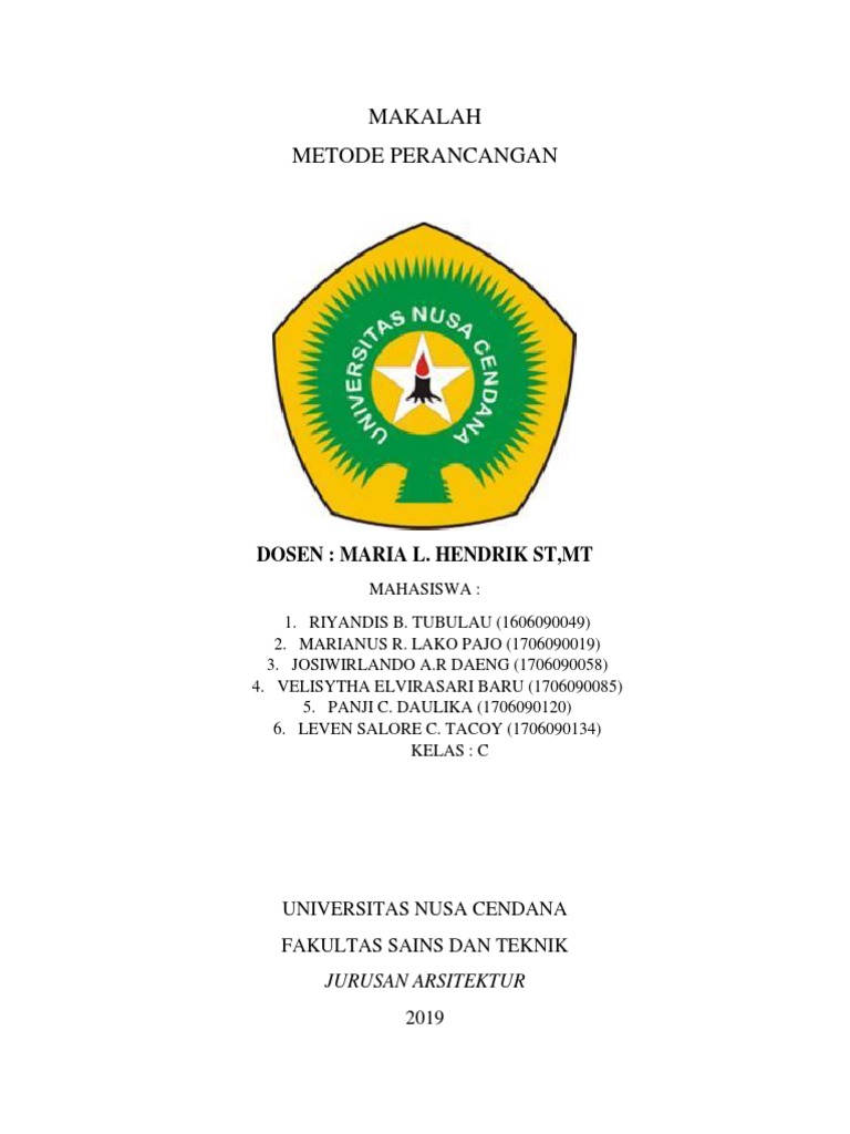 Metode Perancangan Arsitektur | PDF