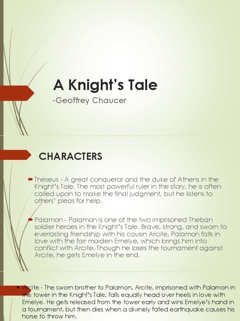 A Knight's Tale | PDF