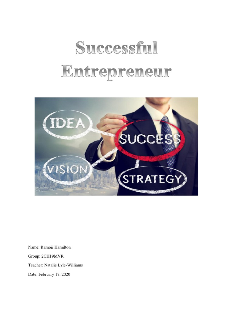 Successful Entrepreneur Assignment | PDF