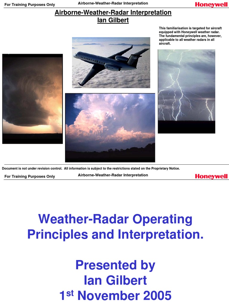 Airborne Weather Radar Interpretation | PDF | Radar | Antenna (Radio)