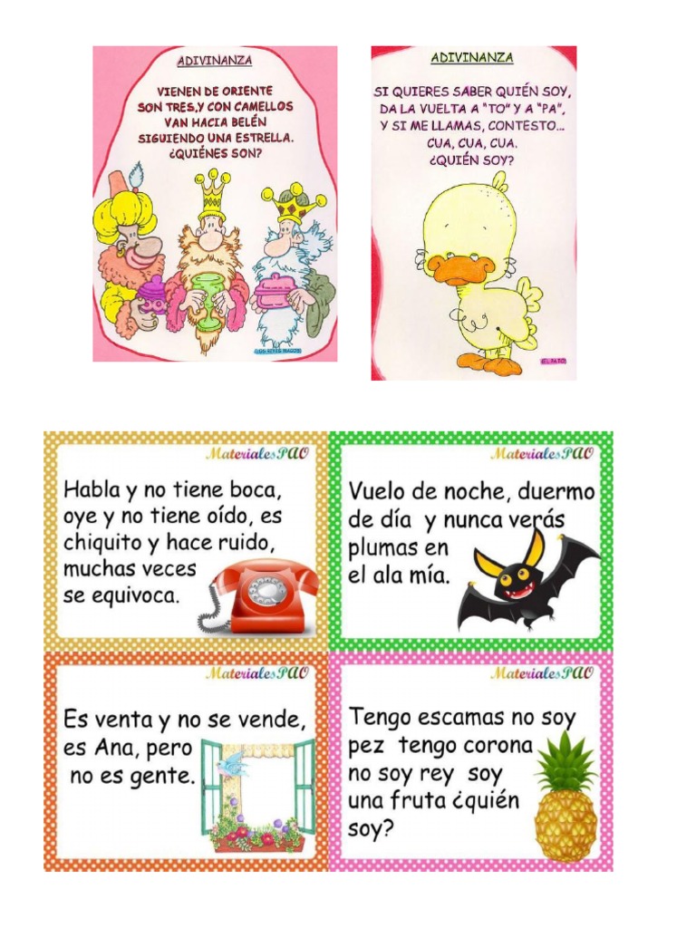 Chistes y Refranes para Niños | PDF
