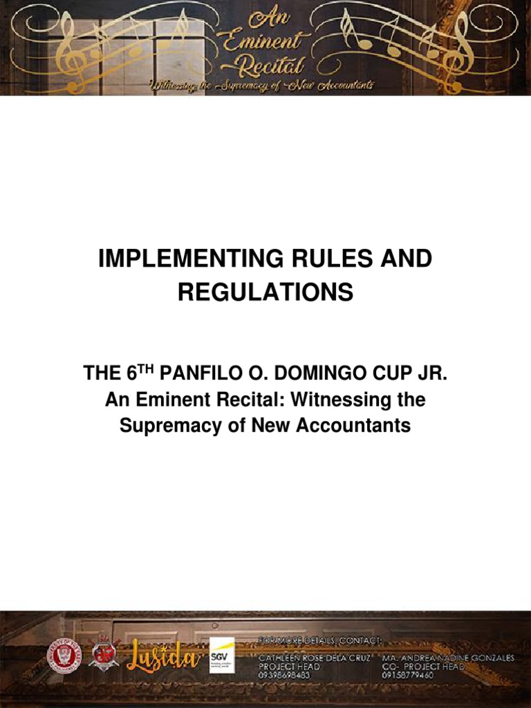 Implementing Rules and Regulations | PDF
