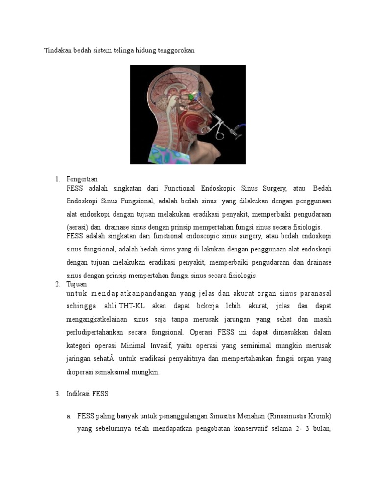 Tindakan Bedah FESS | PDF