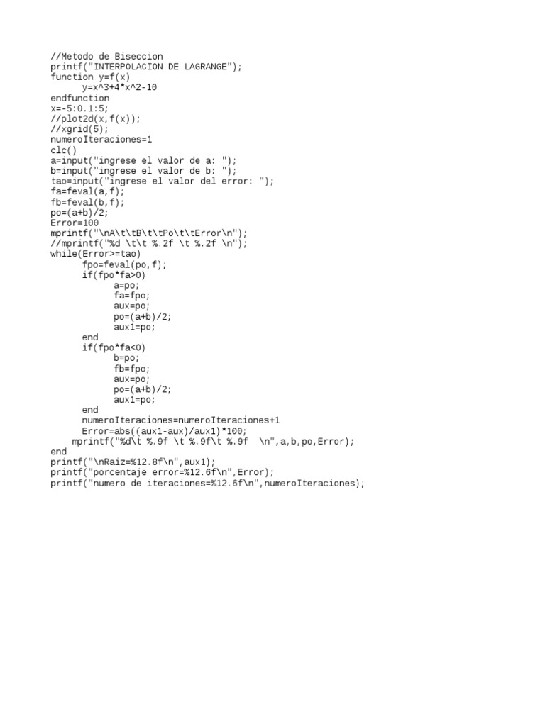 Bisetcion Method Scilab Pdf 3335