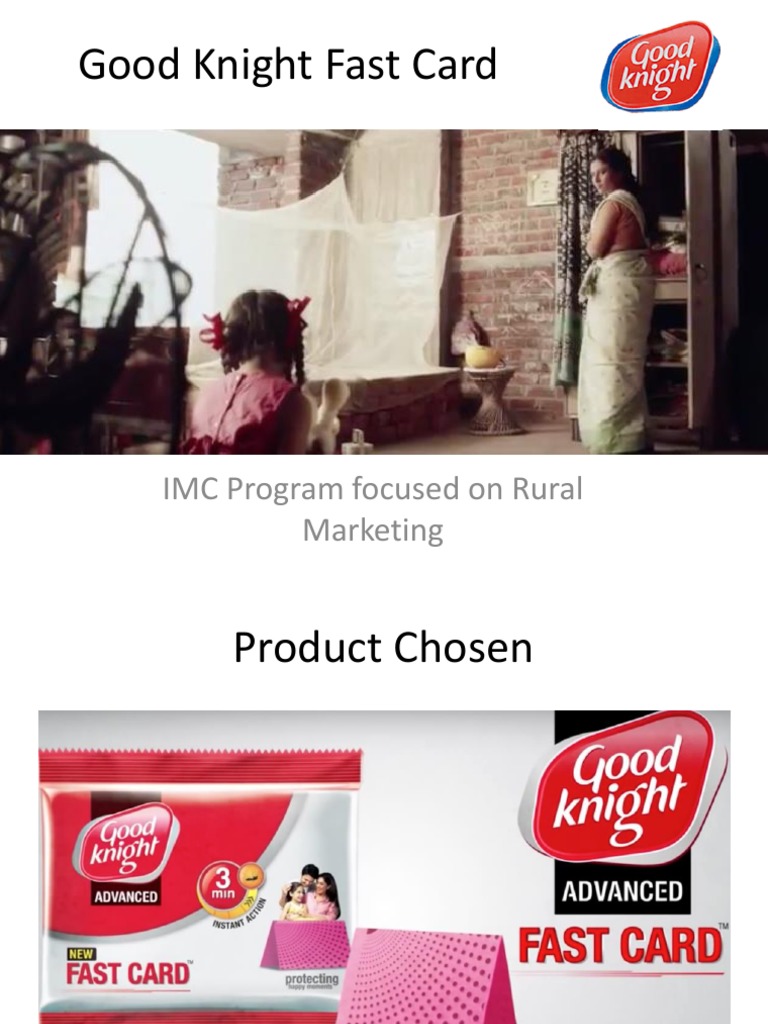 Integrated Marketing Communication Plan For Good Knight Fast Card | PDF