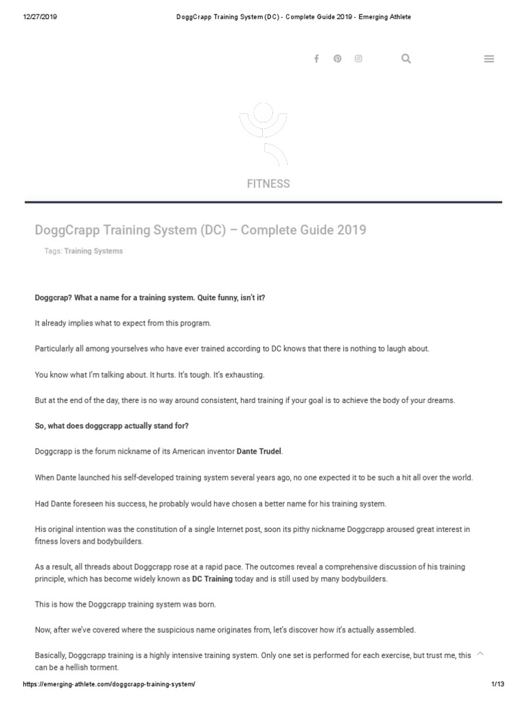 DoggCrapp Training System Guide 2019 | PDF