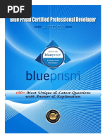 Blue Prism AD01 Developer Exam Cheatsheet | PDF | Computers